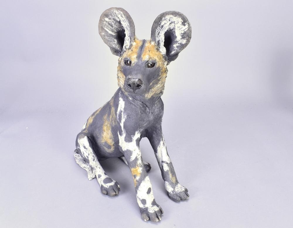 Nick Mackman | Wild Dog Pup Sitting 3 | MutualArt