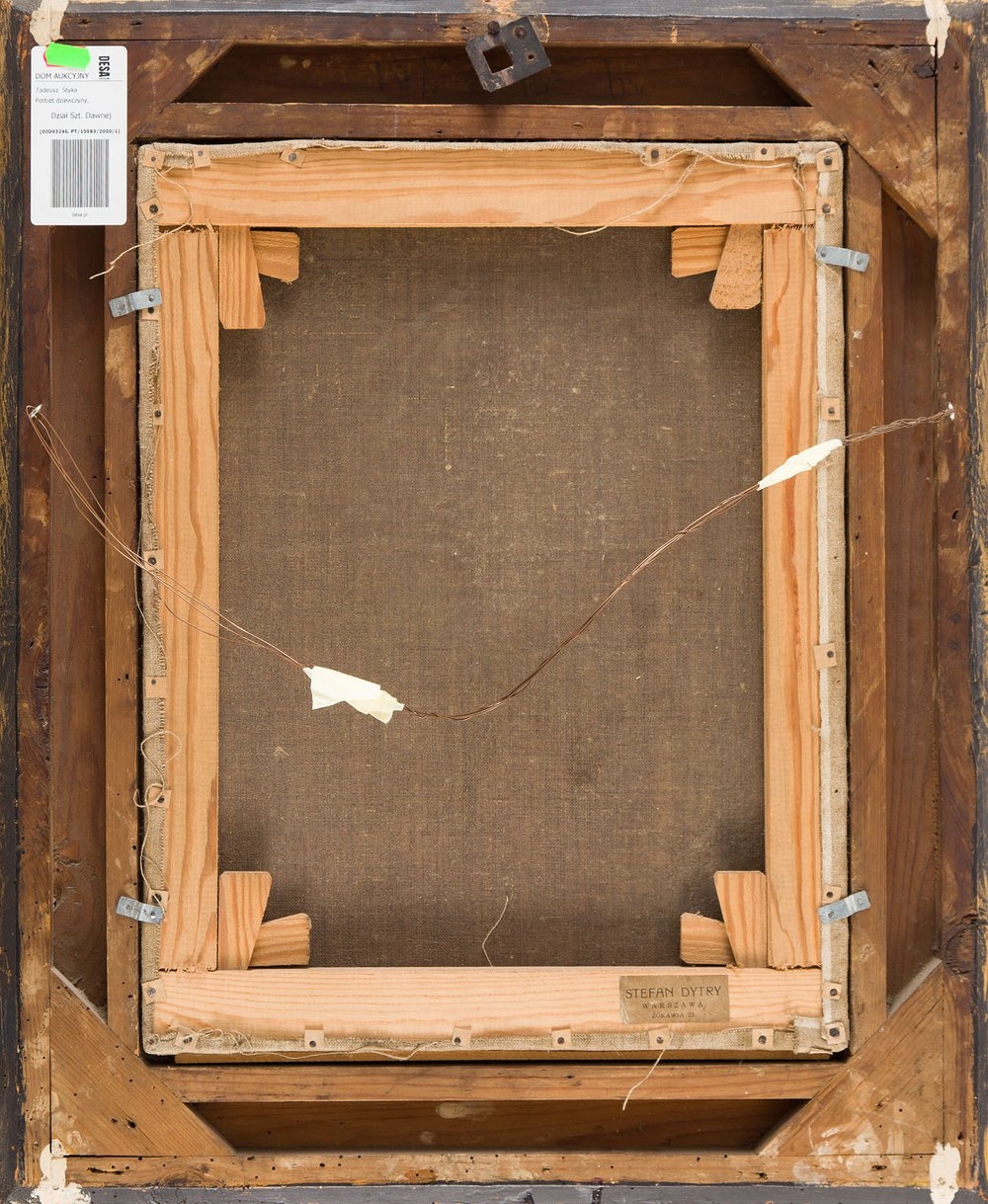 Tadé Styka | Portrait of a girl in the ancient type | MutualArt