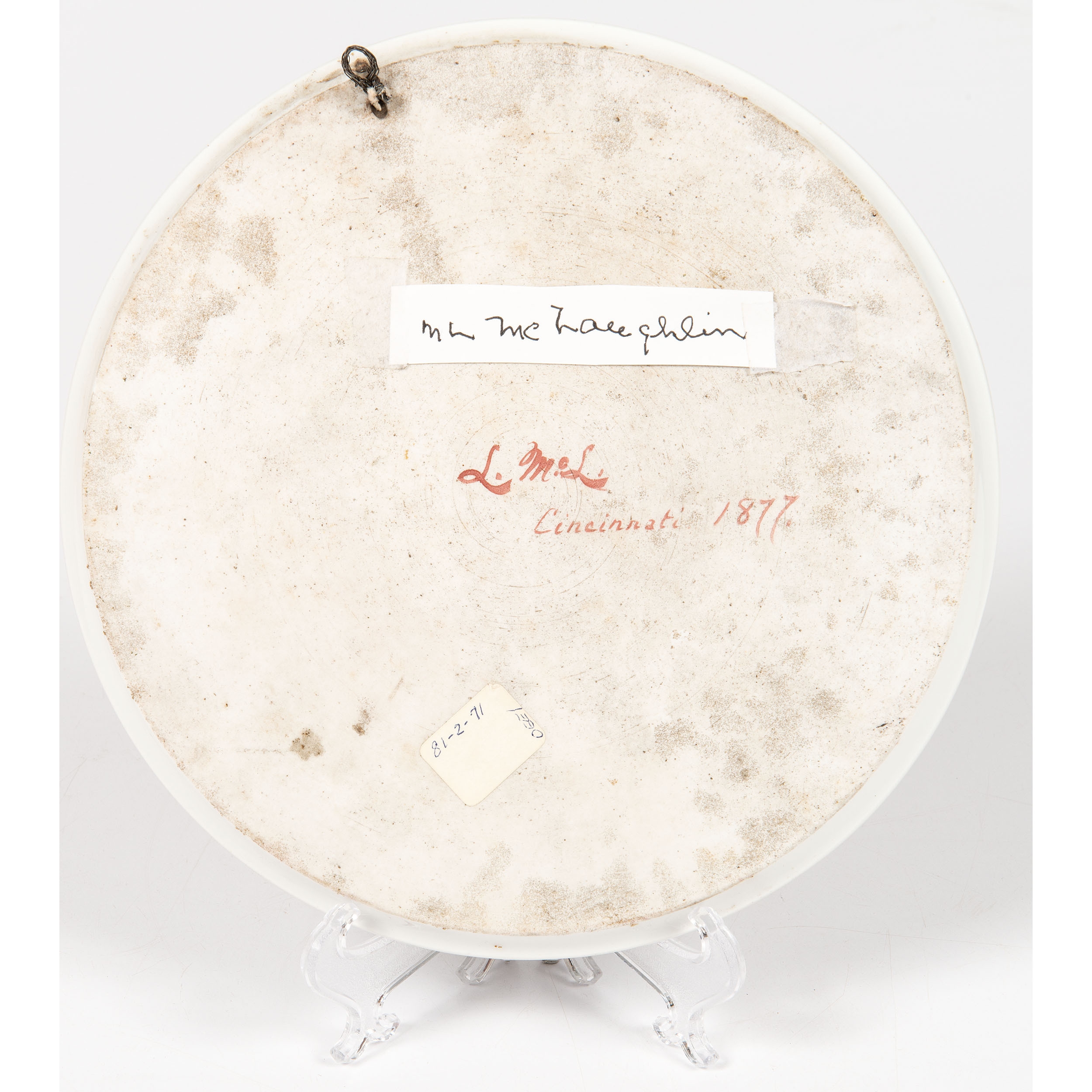 Mary Louise Mclaughlin | A Porcelain Portrait Plaque (1877) | MutualArt