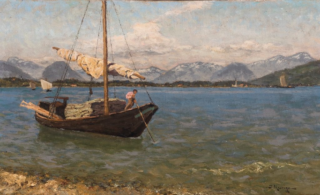 Julius Runge | Bodenseelandschaft mit Lädine | MutualArt