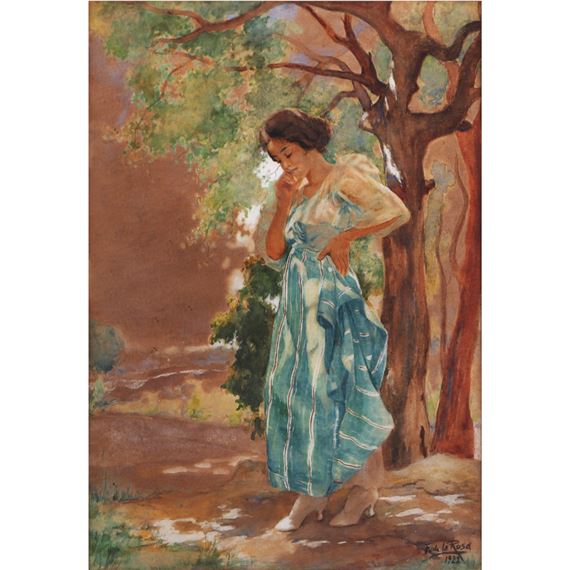 Fabián de la Rosa | Dalagang Filipina in Native Dress (1922) | MutualArt