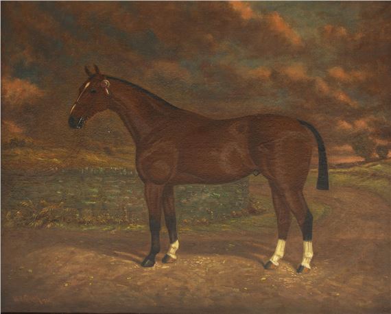 William Albert Clark | Study of a bay hunter (1916) | MutualArt