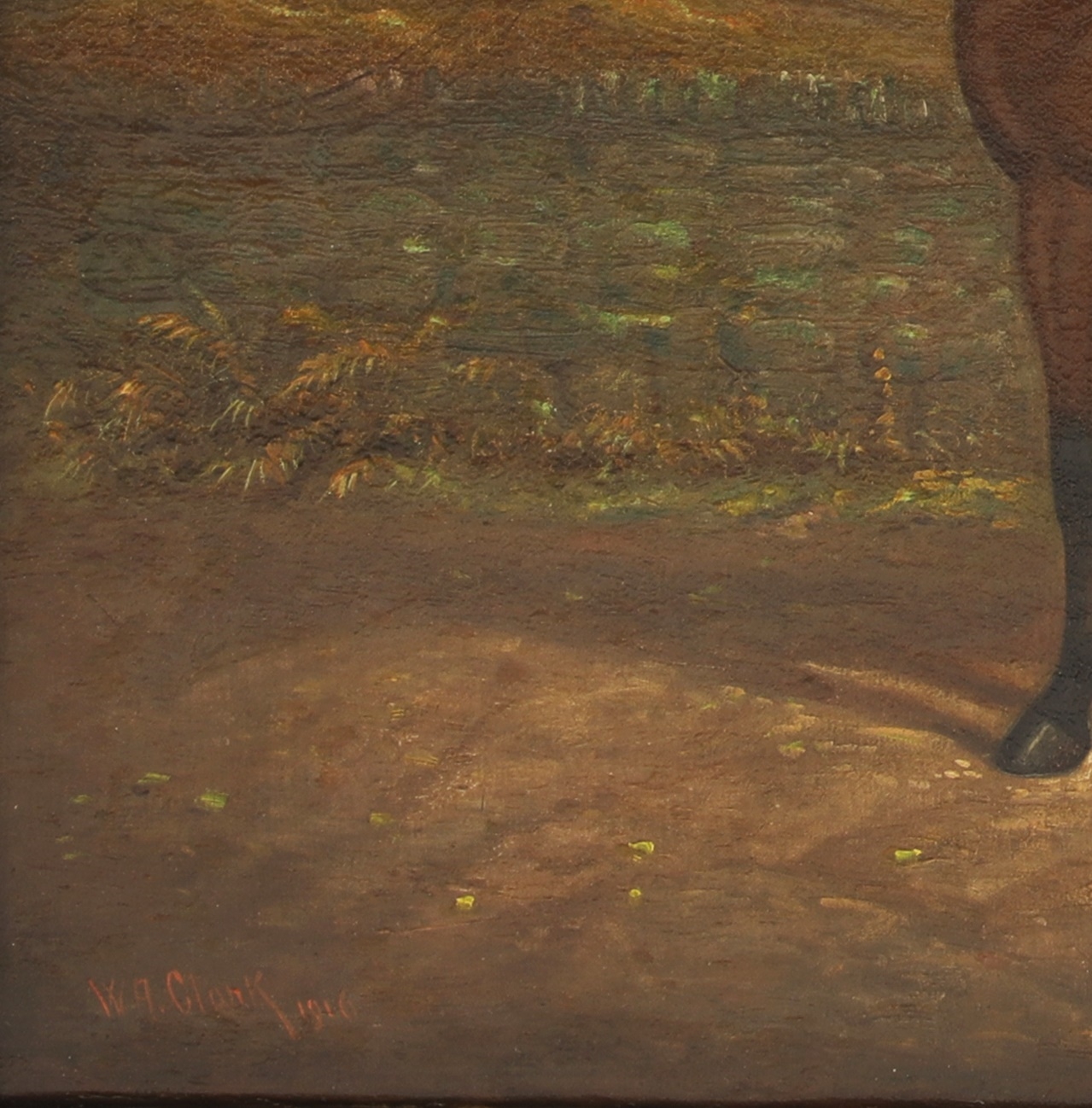 William Albert Clark | Study of a bay hunter (1916) | MutualArt