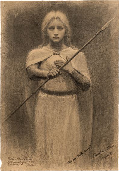 Hugo Höppener | Nur eine Waffe taugt (Parsifal) (1890) | MutualArt