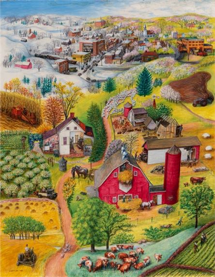 Lucille Corcos | The Four Seasons (1946) | MutualArt