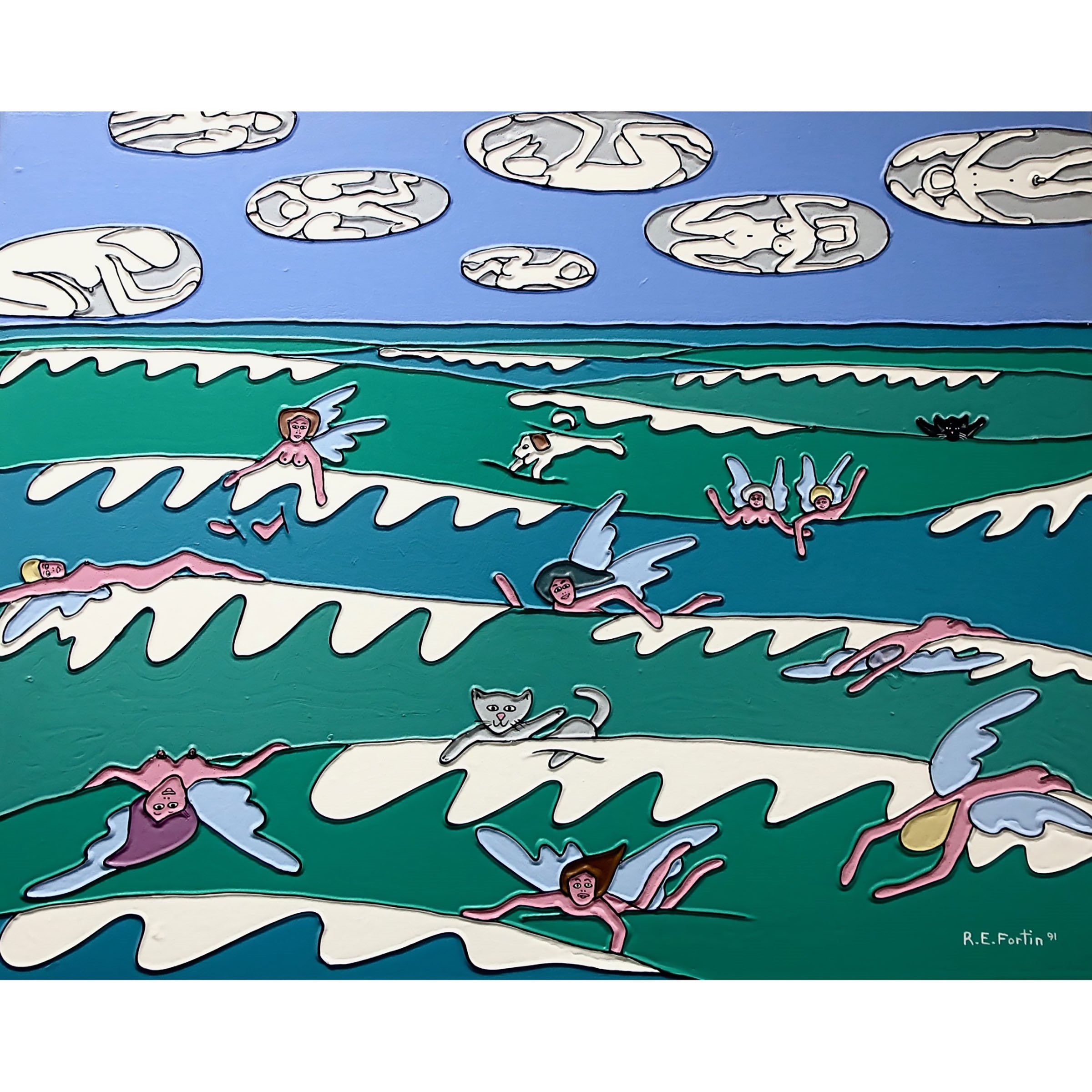 Robert-Emile Fortin | LA VIE DE PARTOUT (1991) | MutualArt