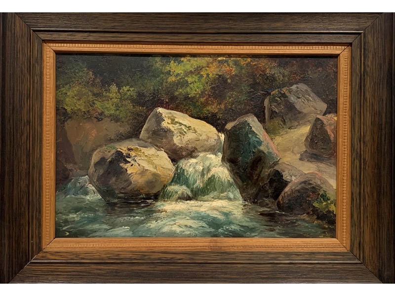 James Peele | Rock and River Study (1888) | MutualArt