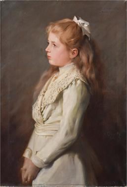 Hermann Clementz | Bildnis der Gertud Clementz (1902) | MutualArt
