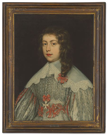 Justus Sustermans | Portrait of a boy, bust-length, in an embroidered ...