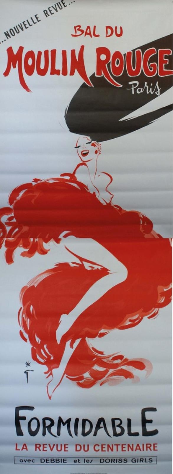 René Gruau | MOULIN ROUGE BALL. FORMIDABLE | MutualArt