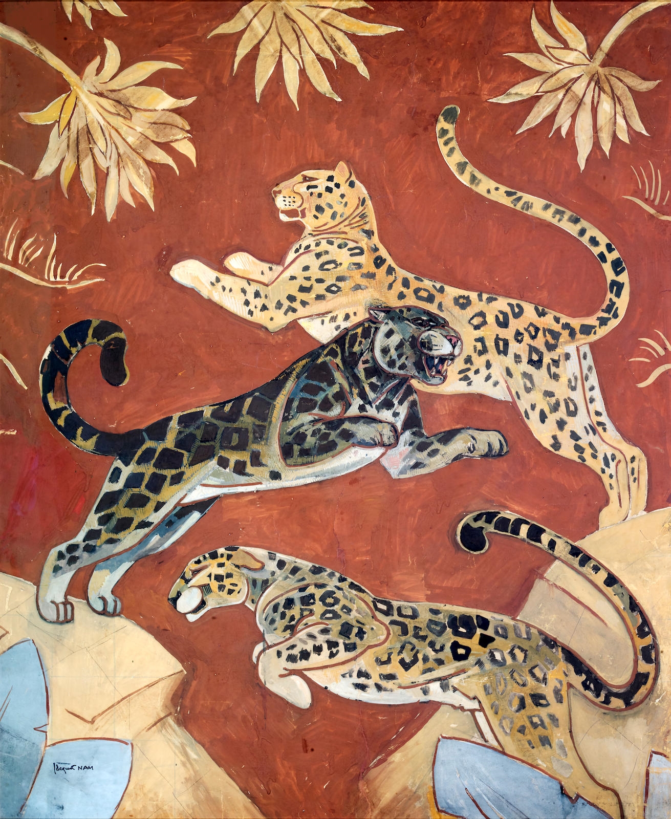 Jacques Nam | Trois chats | MutualArt