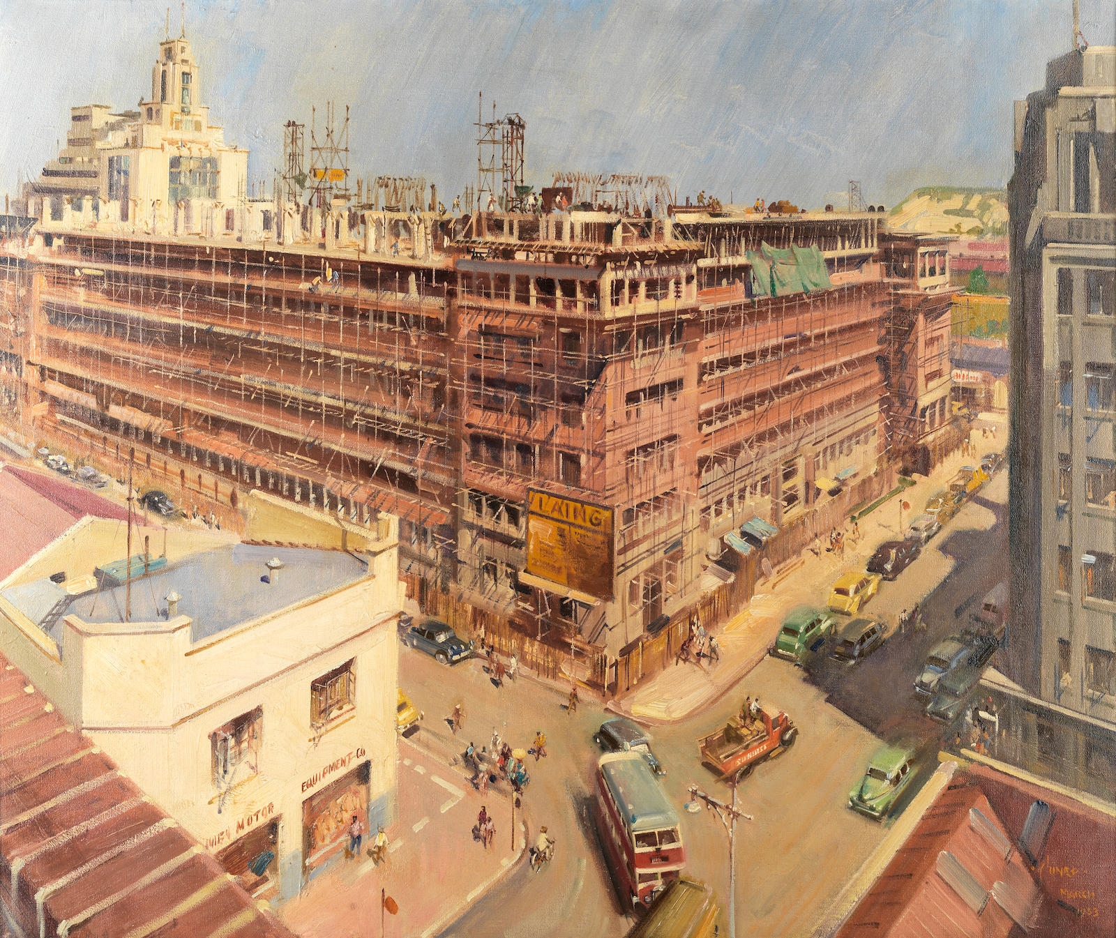 Terence Cuneo | Eight Storey Office Building (1953) | MutualArt