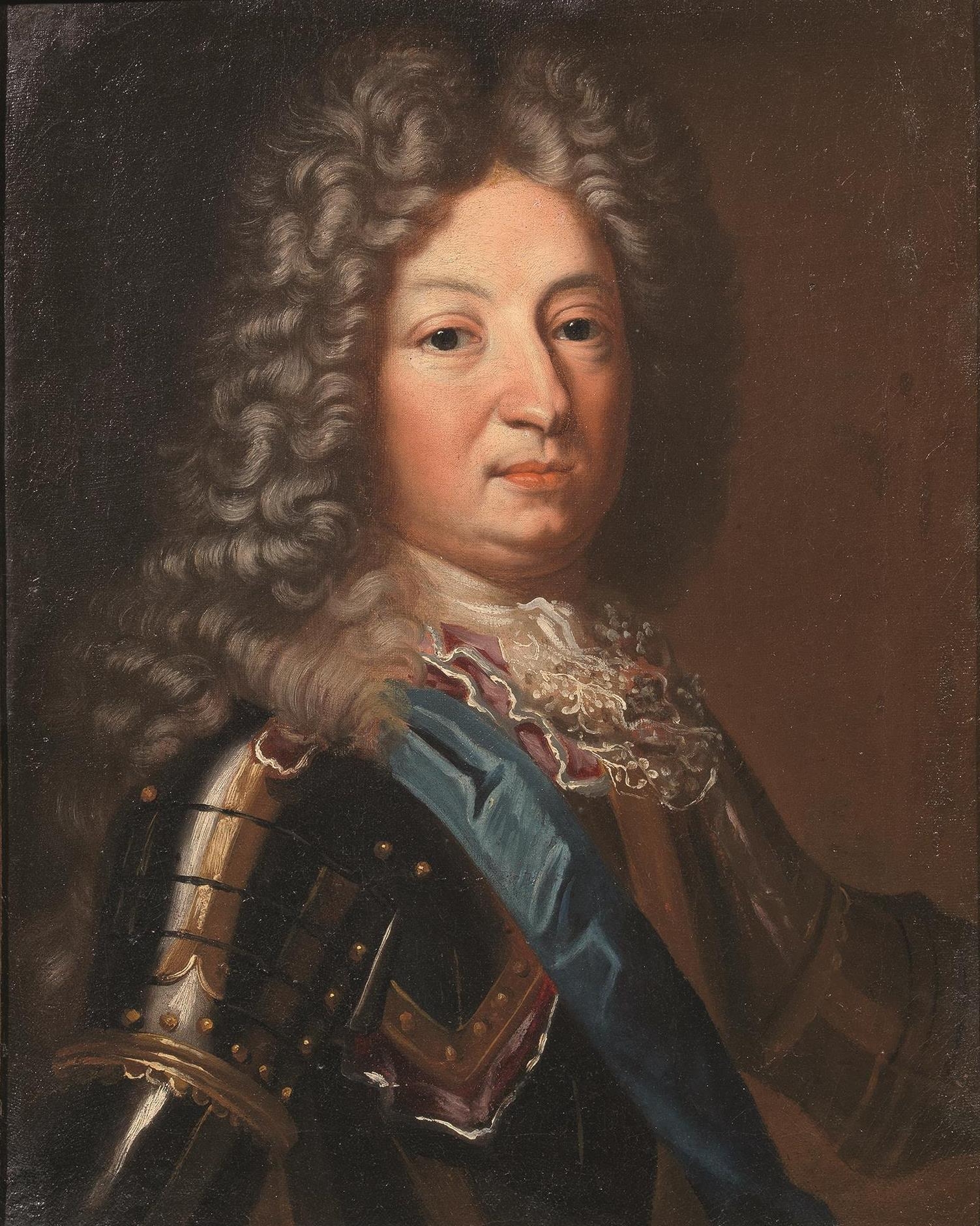 French School, 18th Century | Two works: Portrait d’homme coiffé d’une ...