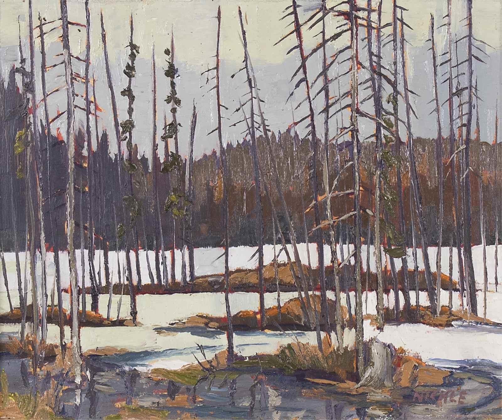 Lawrence Nickle | SWAMP AND LAKE SOUTH OF LIMBERLOST (1970) | MutualArt