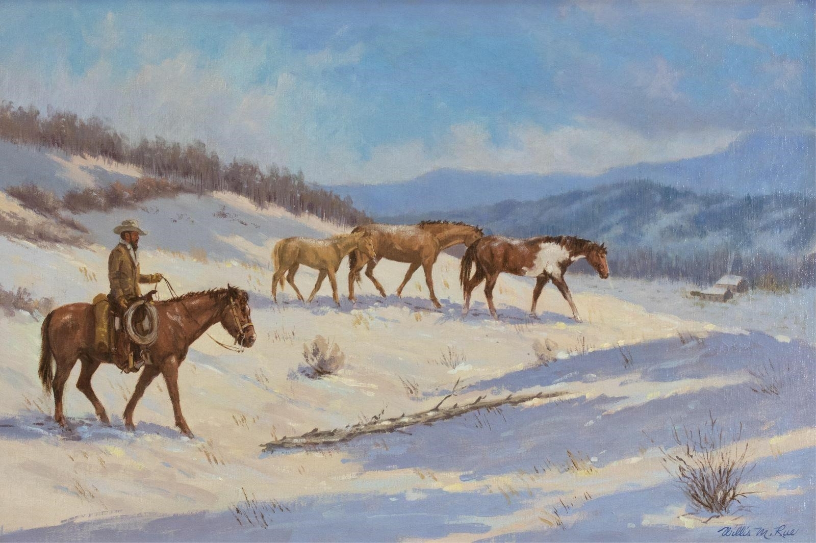 Willis M. Rue | HEADING FOR THE CORRAL | MutualArt