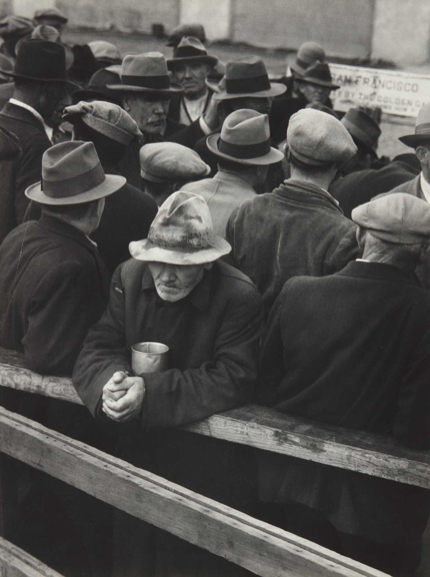 Dorothea Lange | WHITE ANGEL BREADLINE, SAN FRANCISCO (1933) | MutualArt