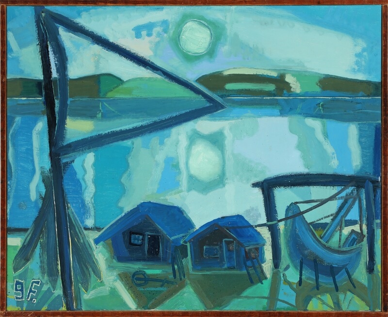 Gunnar Funck | Kuttere ved Tambohuse and Ved fjorden | MutualArt
