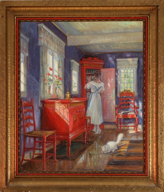 Carl Budtz-Moller | Sunlit interior from Melsted on Bornholm (1924 ...