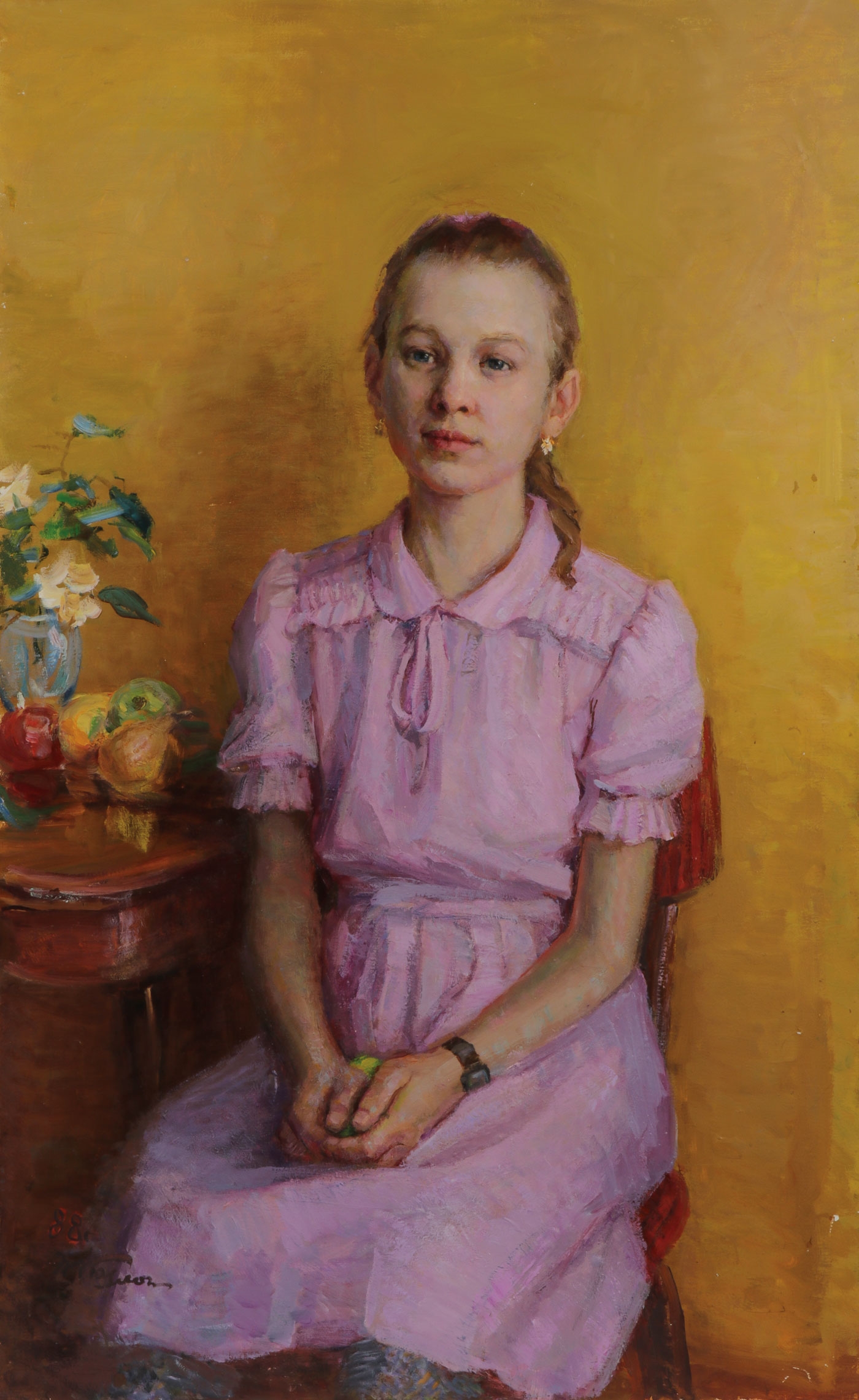 Ivan Aleksandrovich Kozlov | Portrait of Oksana (1988) | MutualArt