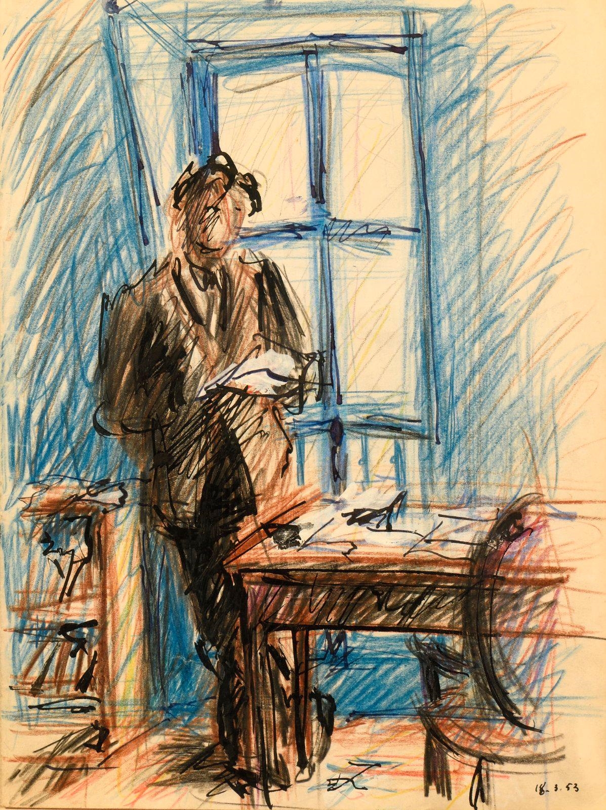 Jean Hélion | The poet Alain Jouffroy at home (53) | MutualArt