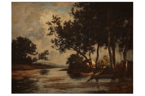Léon Richet | River Landscape | MutualArt