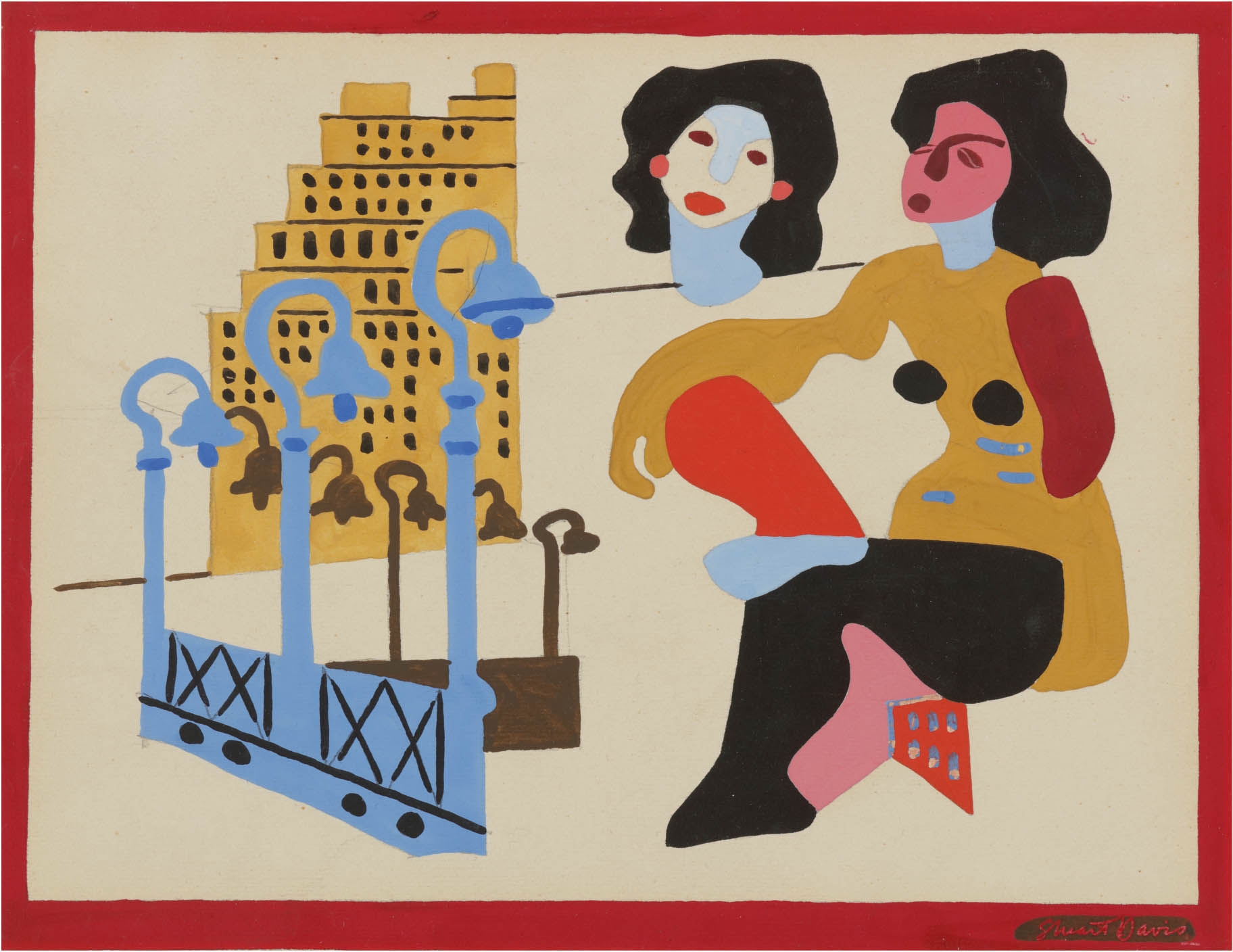 Stuart Davis | Artist in Search of a Model (1931) | MutualArt