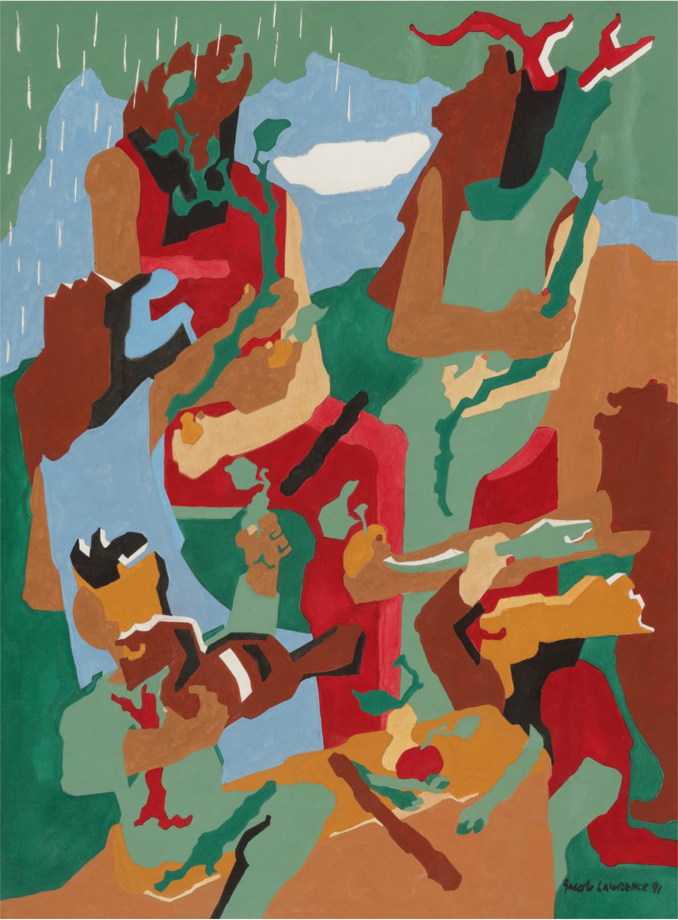 Jacob Lawrence | Celebration of Heritage (91) | MutualArt