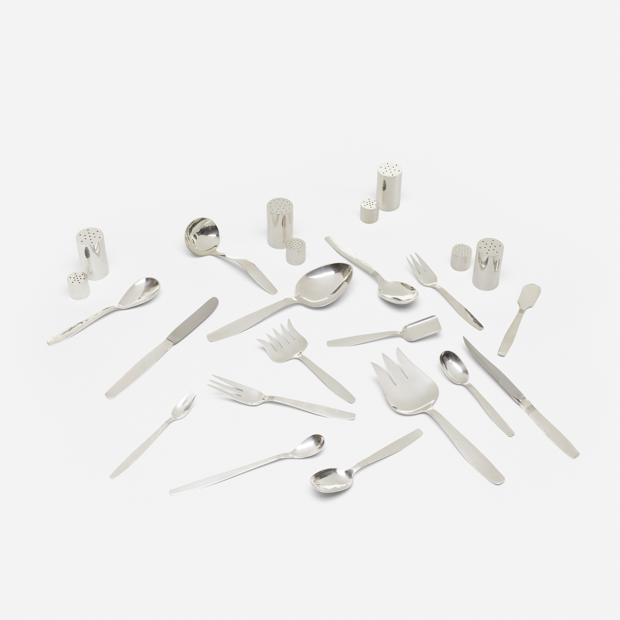 Allan Adler | Swedish Modern silverware (Circa 1969) | MutualArt