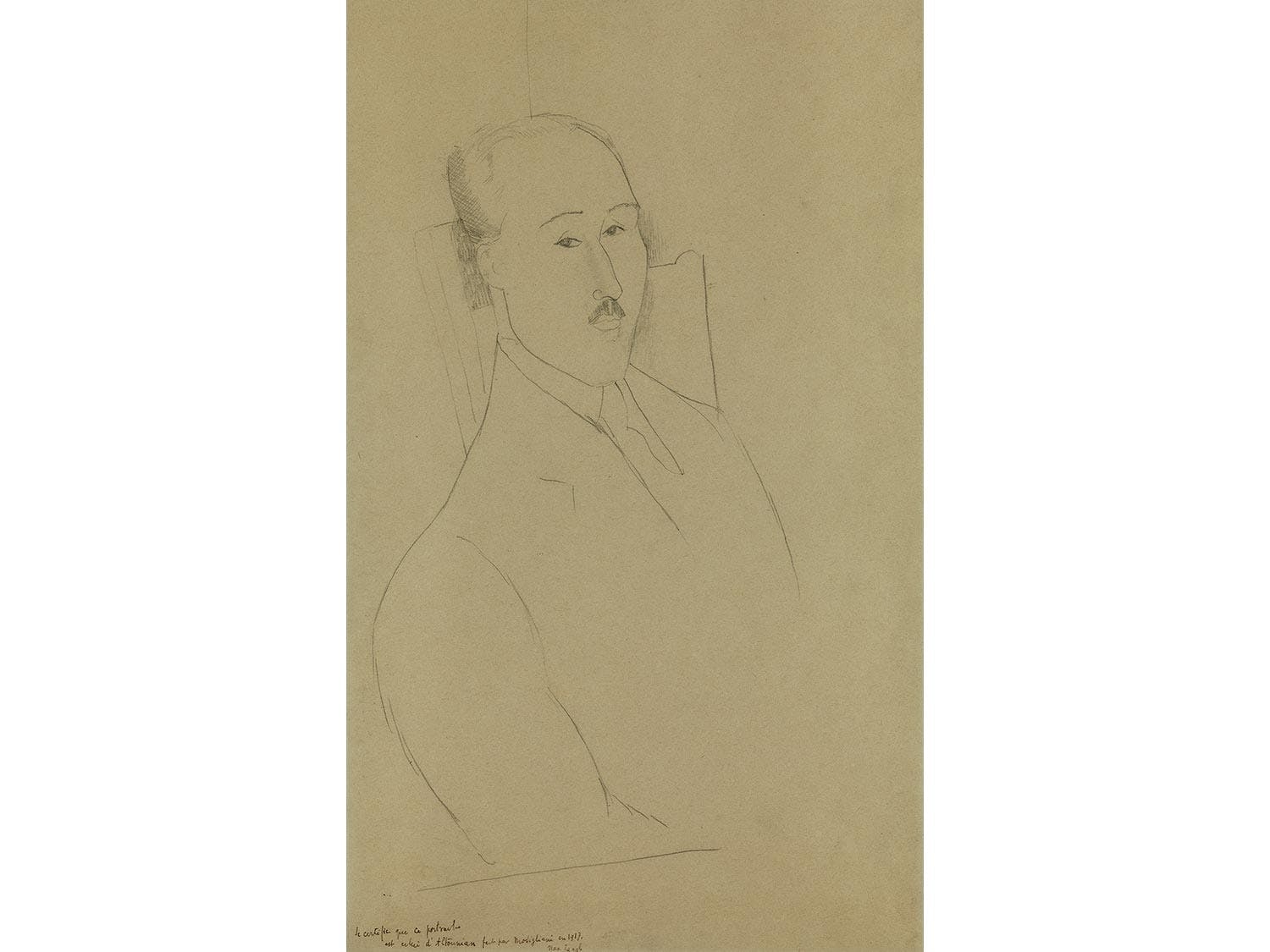 Amedeo Modigliani | Portrait d'homme | MutualArt