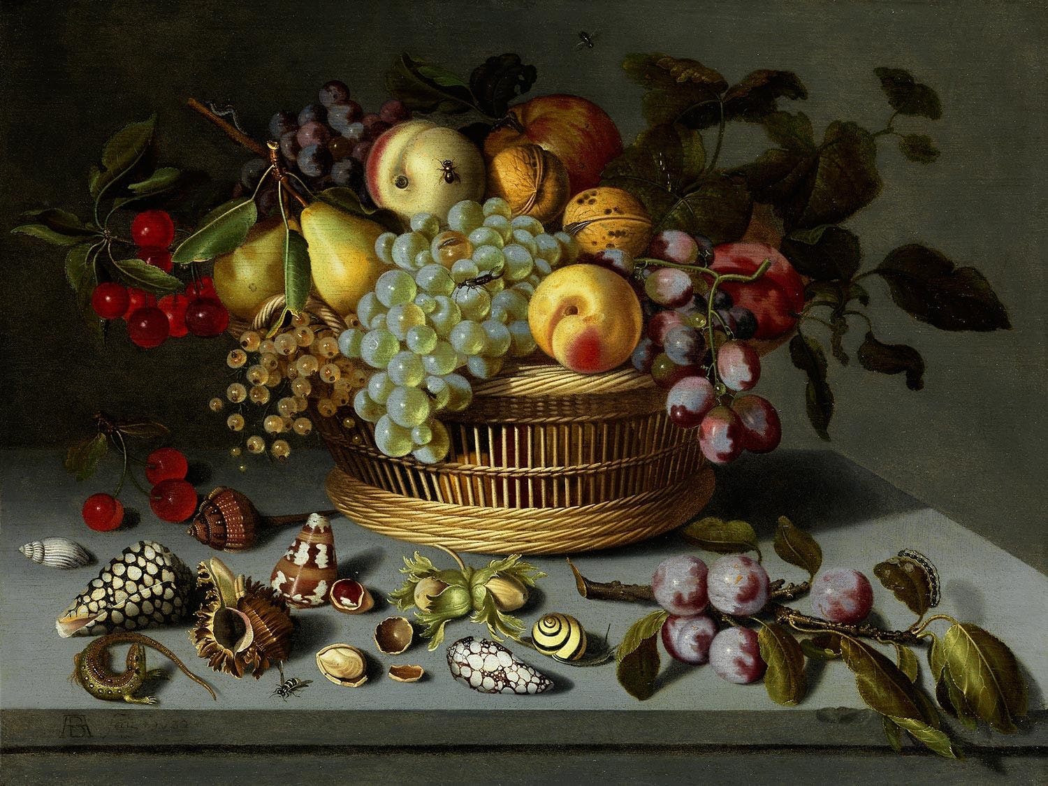 Ambrosius Bosschaert the Younger | A still life of flowers with shells ...