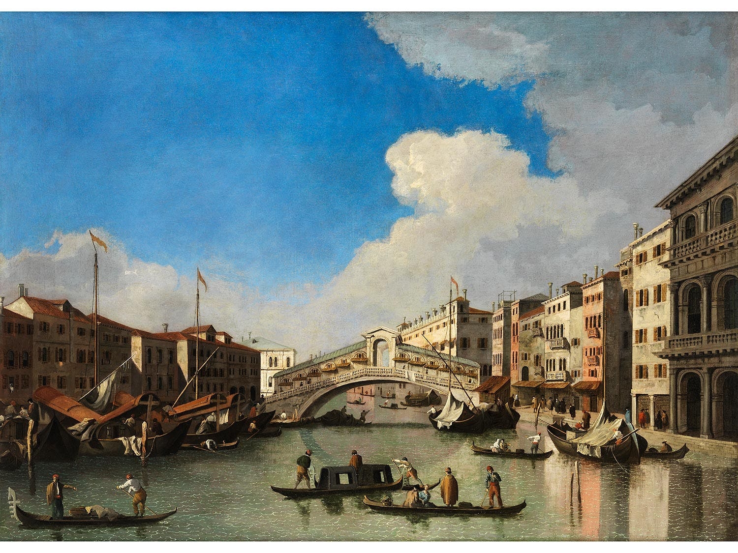 Canaletto | VEDUTA OF RIALTO BRIDGE | MutualArt