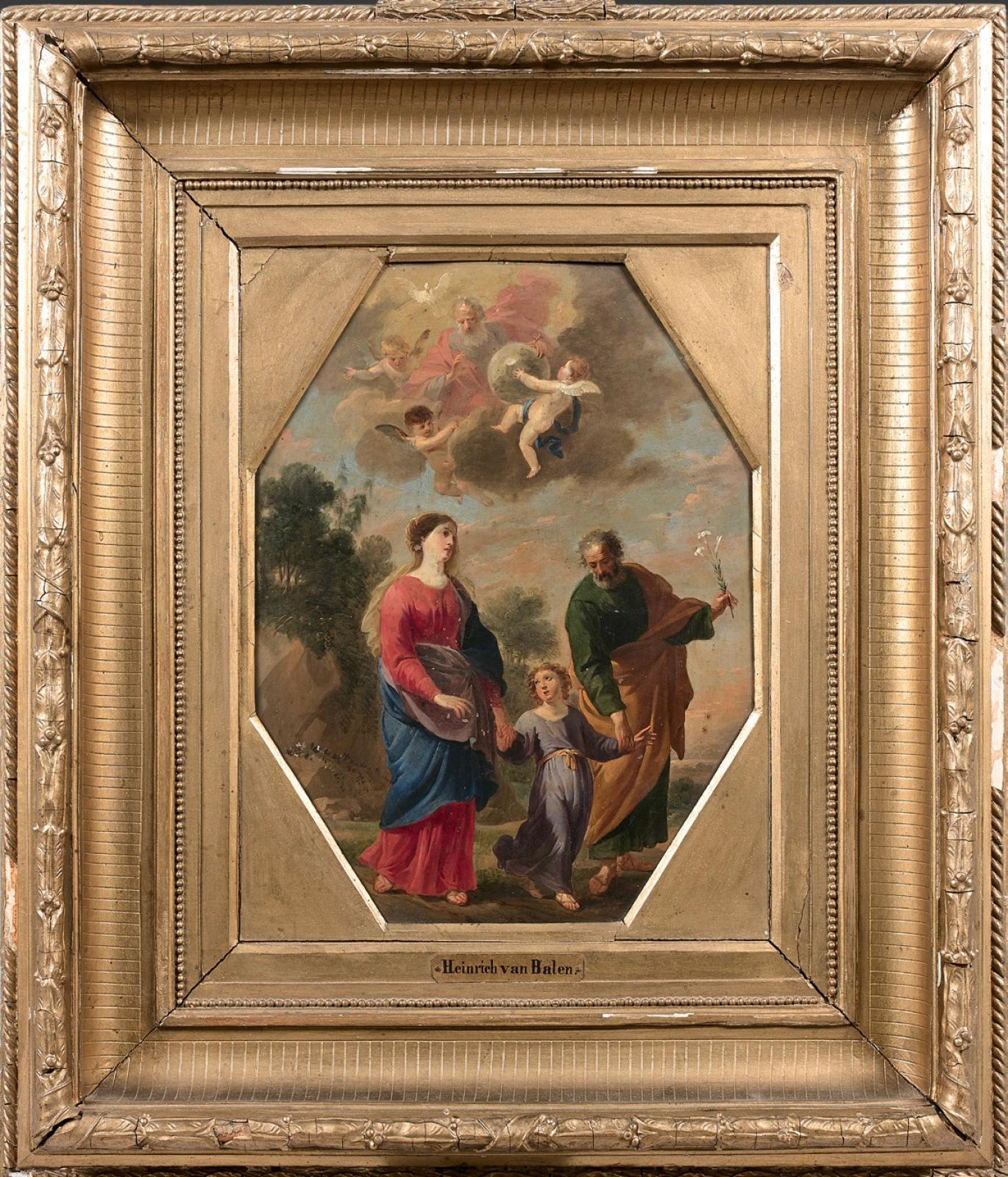 Hendrick I | The Holy Family with the Holy Trinity | MutualArt