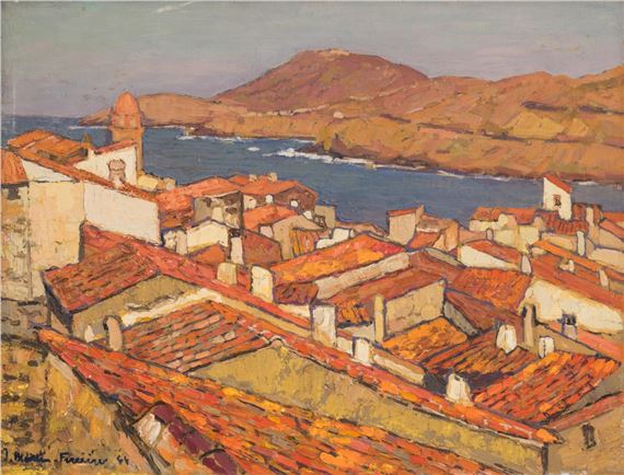 Jacques Martin-Ferrières | Les toits de Collioure (1944) | MutualArt