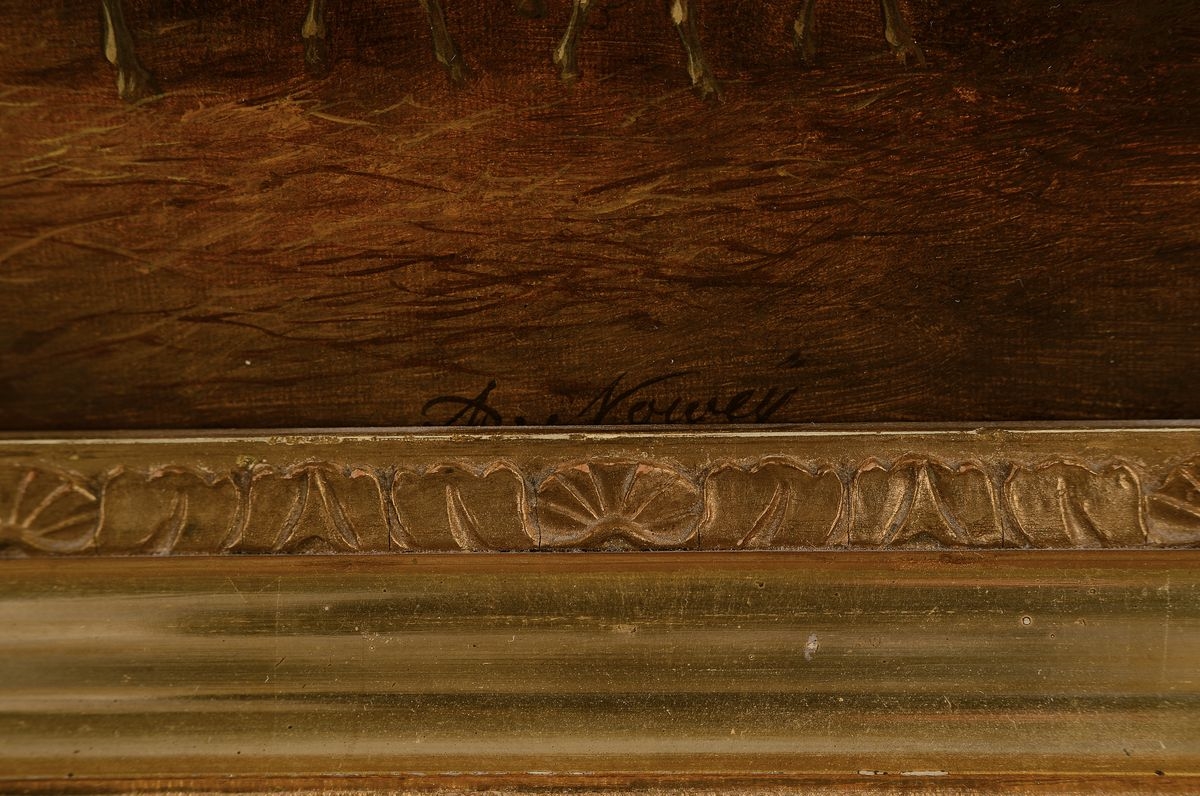 Adolf Nowey | stable interior | MutualArt