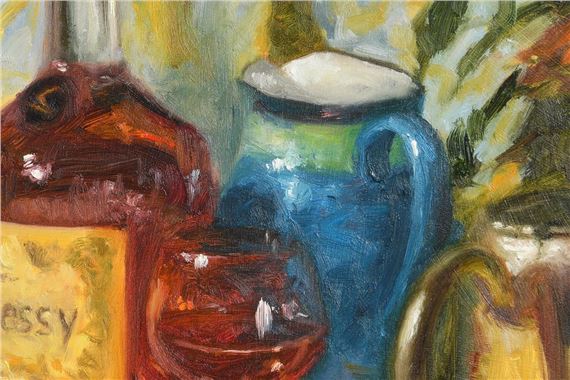 Henry McGrane | Still Life - Hennessy and Fruit | MutualArt