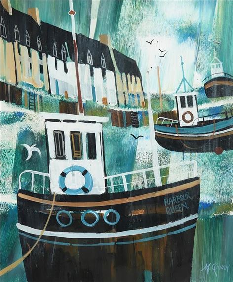 Maura Quinn | Harboured Boats | MutualArt