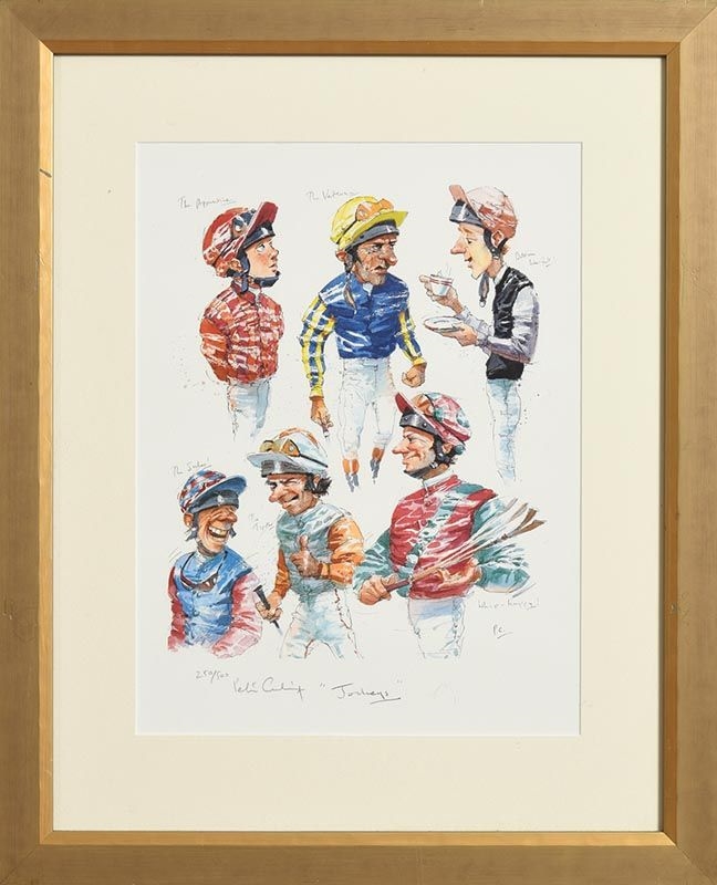 Peter Curling | Set of Four Racing Characters | MutualArt