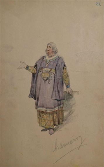 Alphonse Mucha | Étude de costume pour un prélat | MutualArt