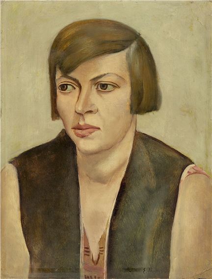 Ernst Thoms | Untitled (Bildnis Gerta Overbeck) (1929) | MutualArt