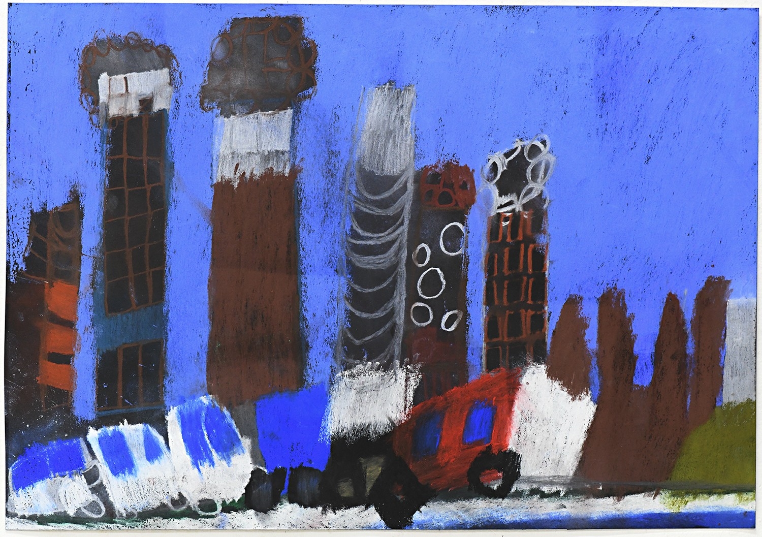 Jamie Dawes | Tree with Buildings (2019) | MutualArt