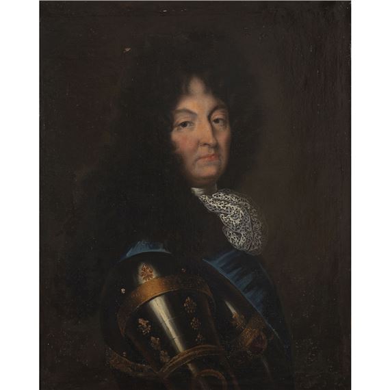 Hyacinthe Rigaud | Portrait of Louis XIV in armor (Circa 1700) | MutualArt