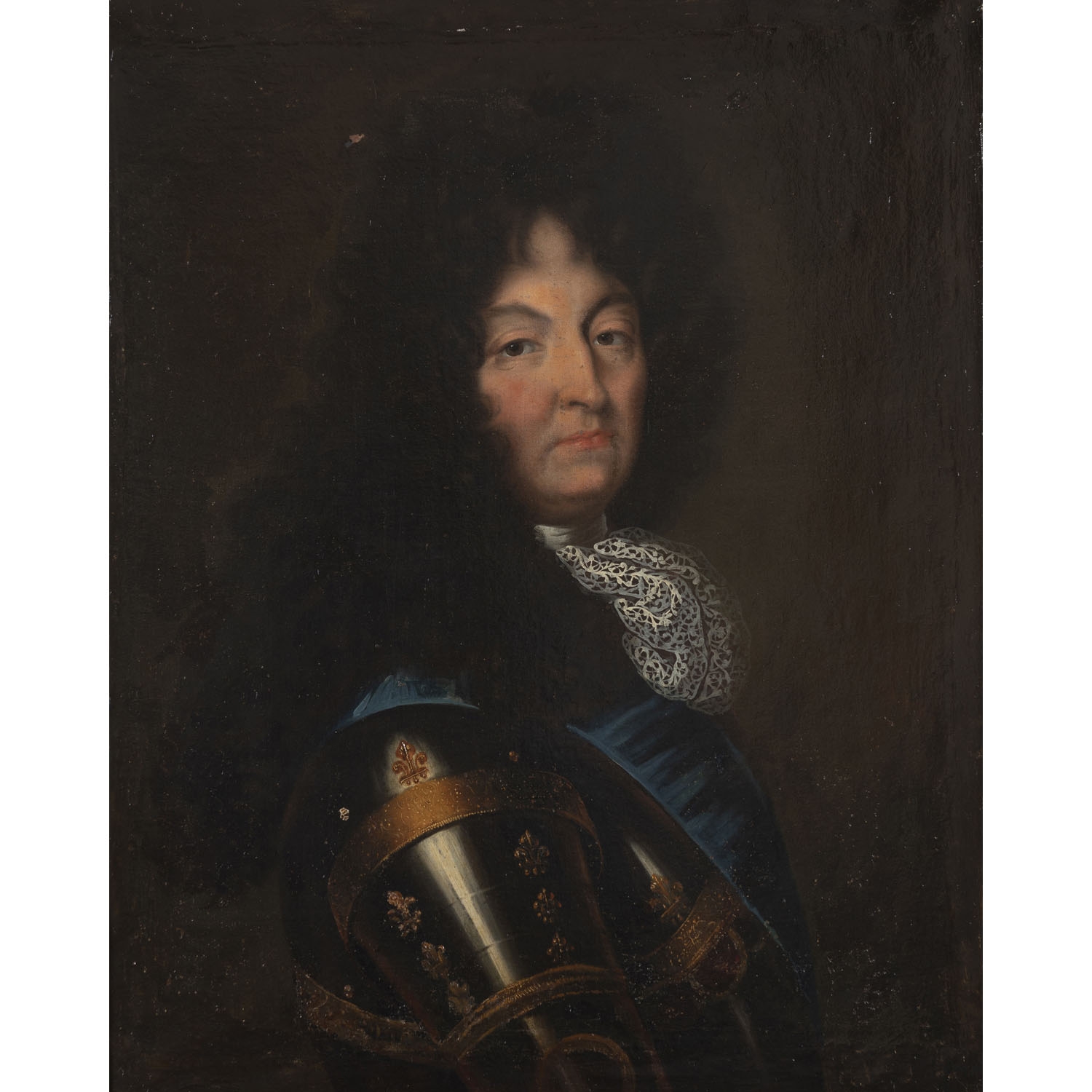 Hyacinthe Rigaud | Portrait of Louis XIV in armor (Circa 1700) | MutualArt