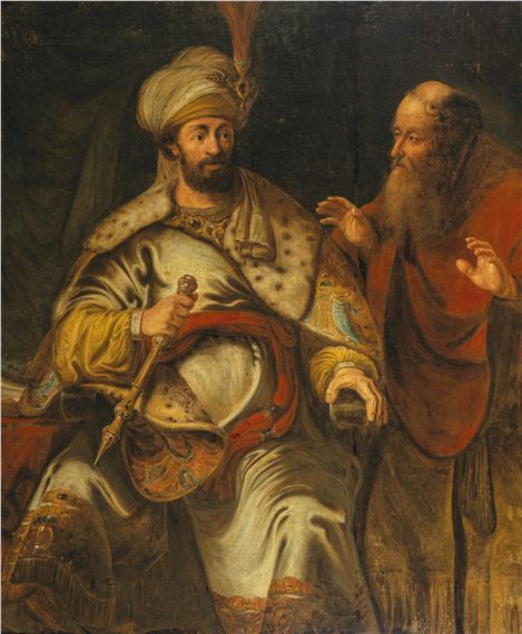 van Rijn Rembrandt | David rebuked by the Prophet Nathan (II Sam. 12, 1 ...