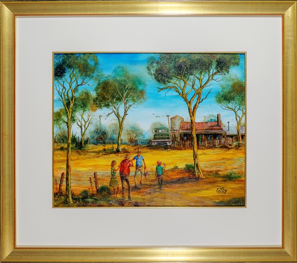 John Cobby | A Visit from the Neighbours | MutualArt