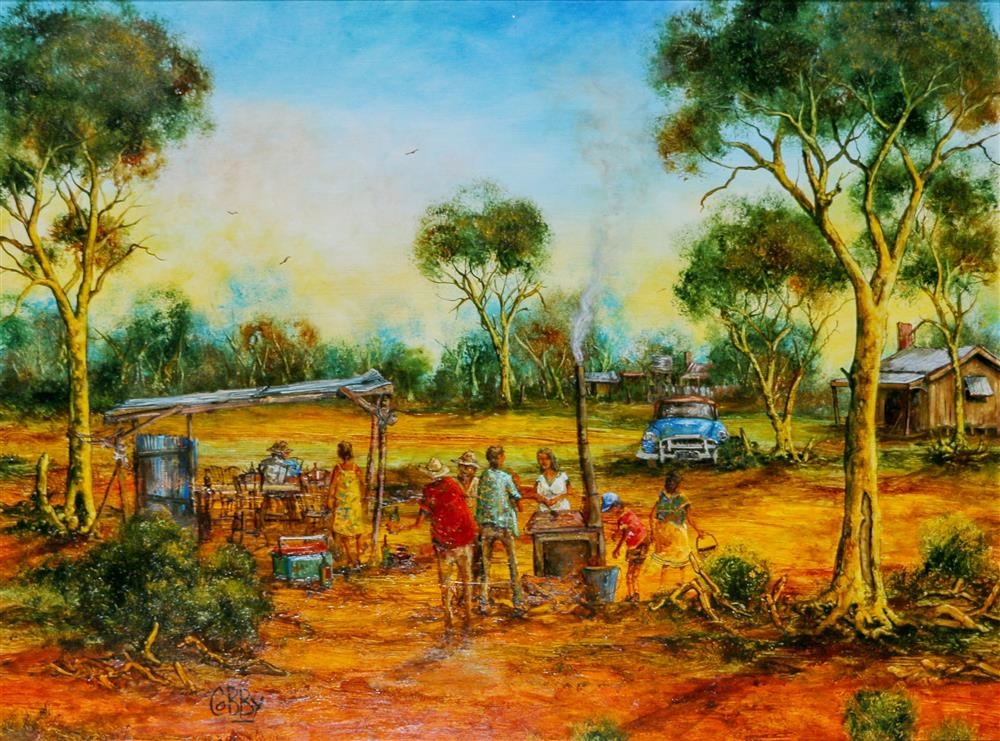 John Cobby | Sunday Barbeque | MutualArt