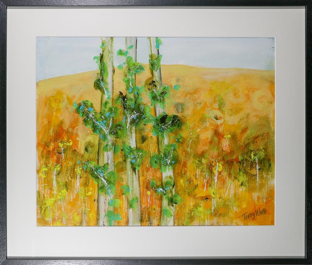 Terry Watts | Saplings in Landscape | MutualArt