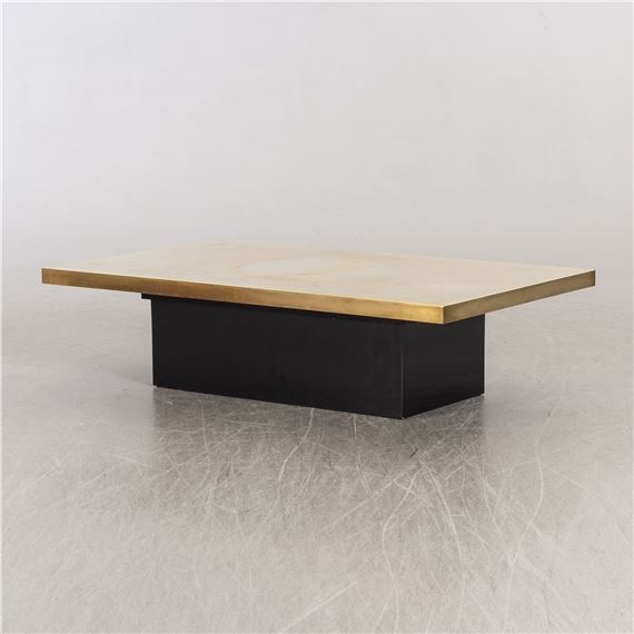 George Mathias | Georges Mathias coffee table whit brass top | MutualArt