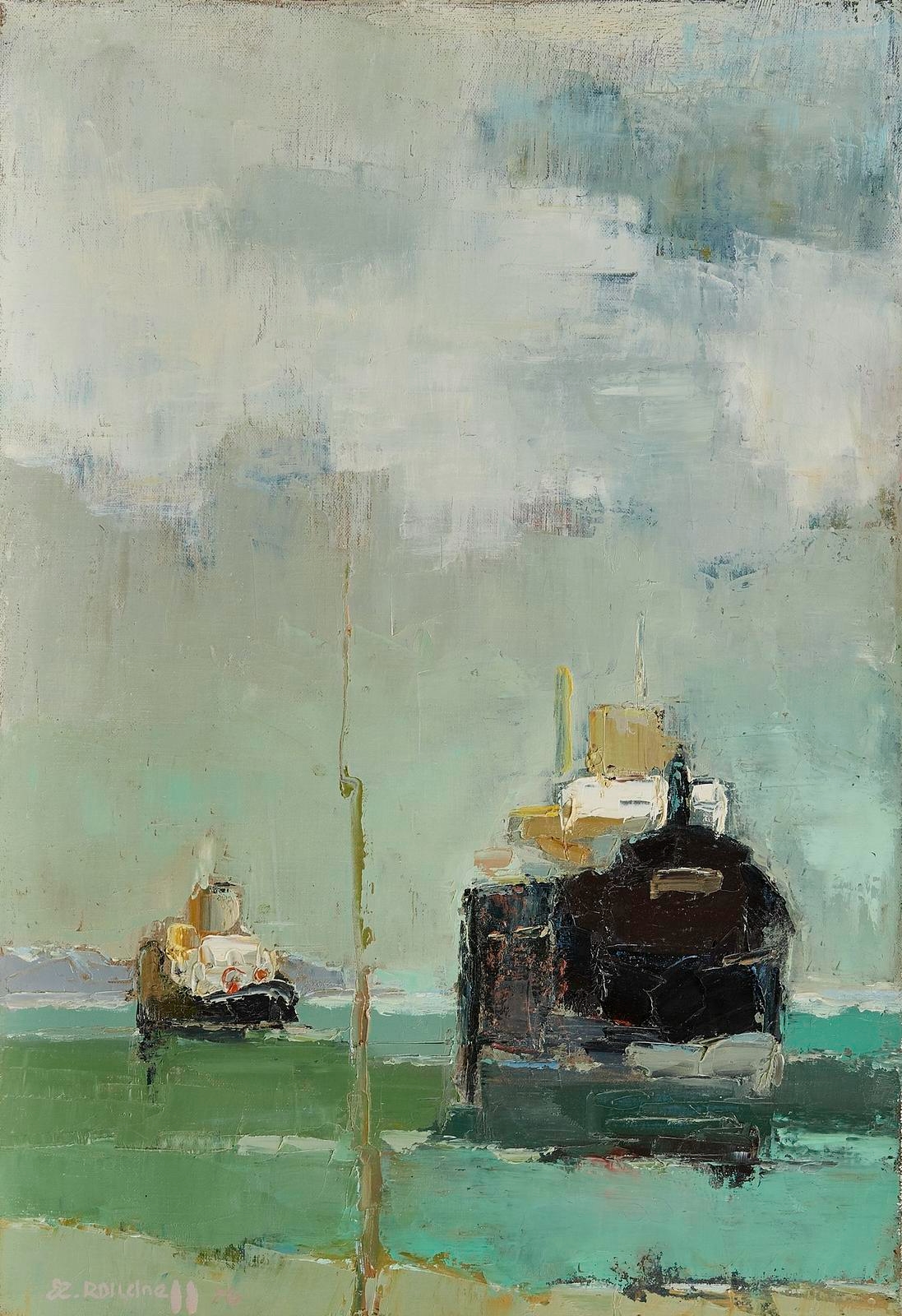 Georges Roudneff | Bateaux à Malamocco (1976) | MutualArt