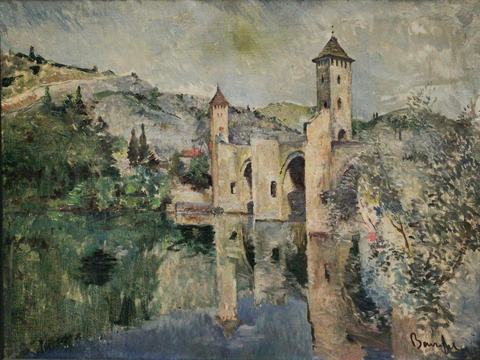 Camille Bourget | Cahors, Le pont Valentre effet du matin | MutualArt