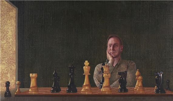 Peter Serwan | Self Portrait as a Chess Tragic (2009) | MutualArt